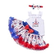 Karoyedx Girls Patriotic Clothes My First 4th of July Baby Girl Outfits ...