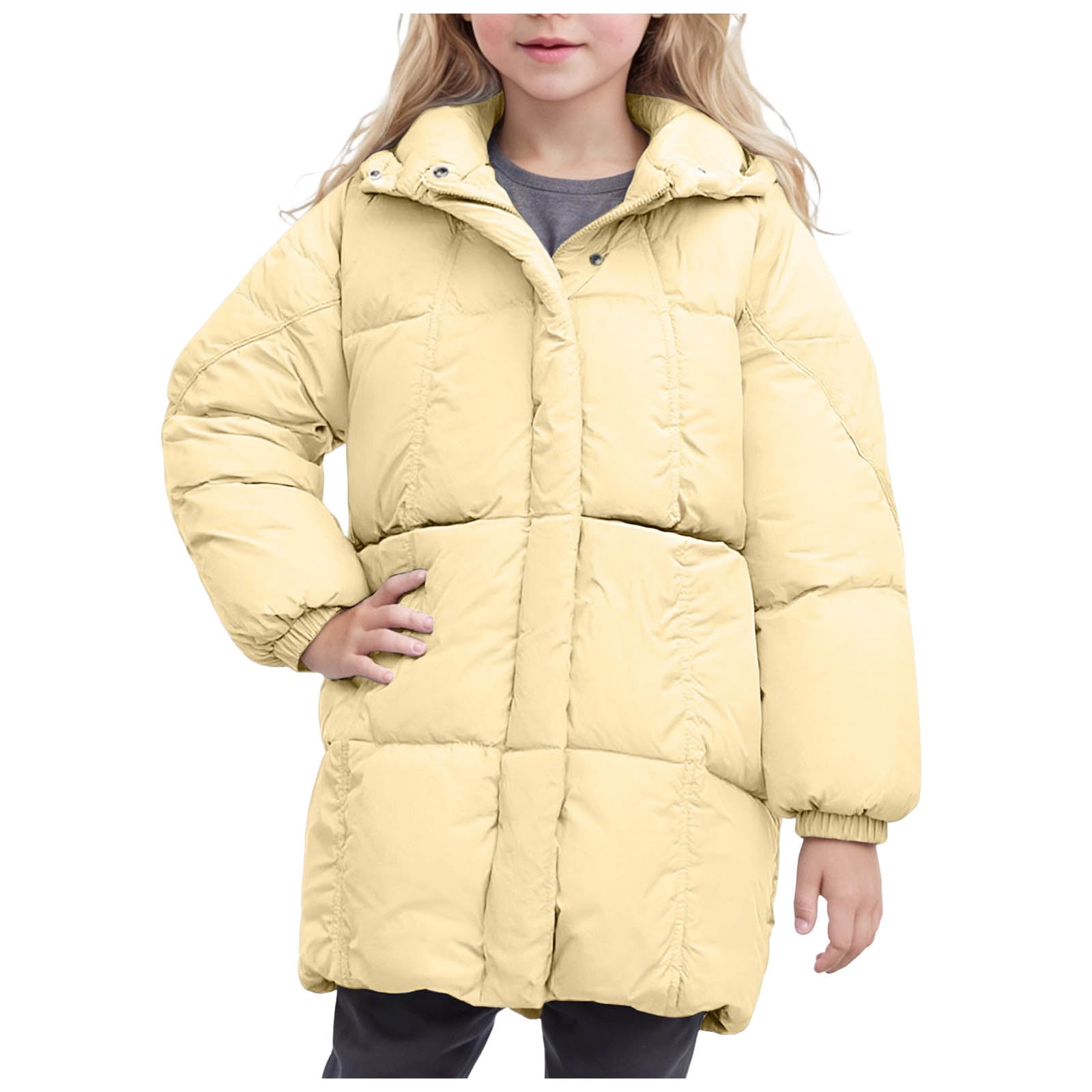 Karoyedx Girls Puffer Jacket Kids Winter Coat Girls Puffer Jacket Baby ...