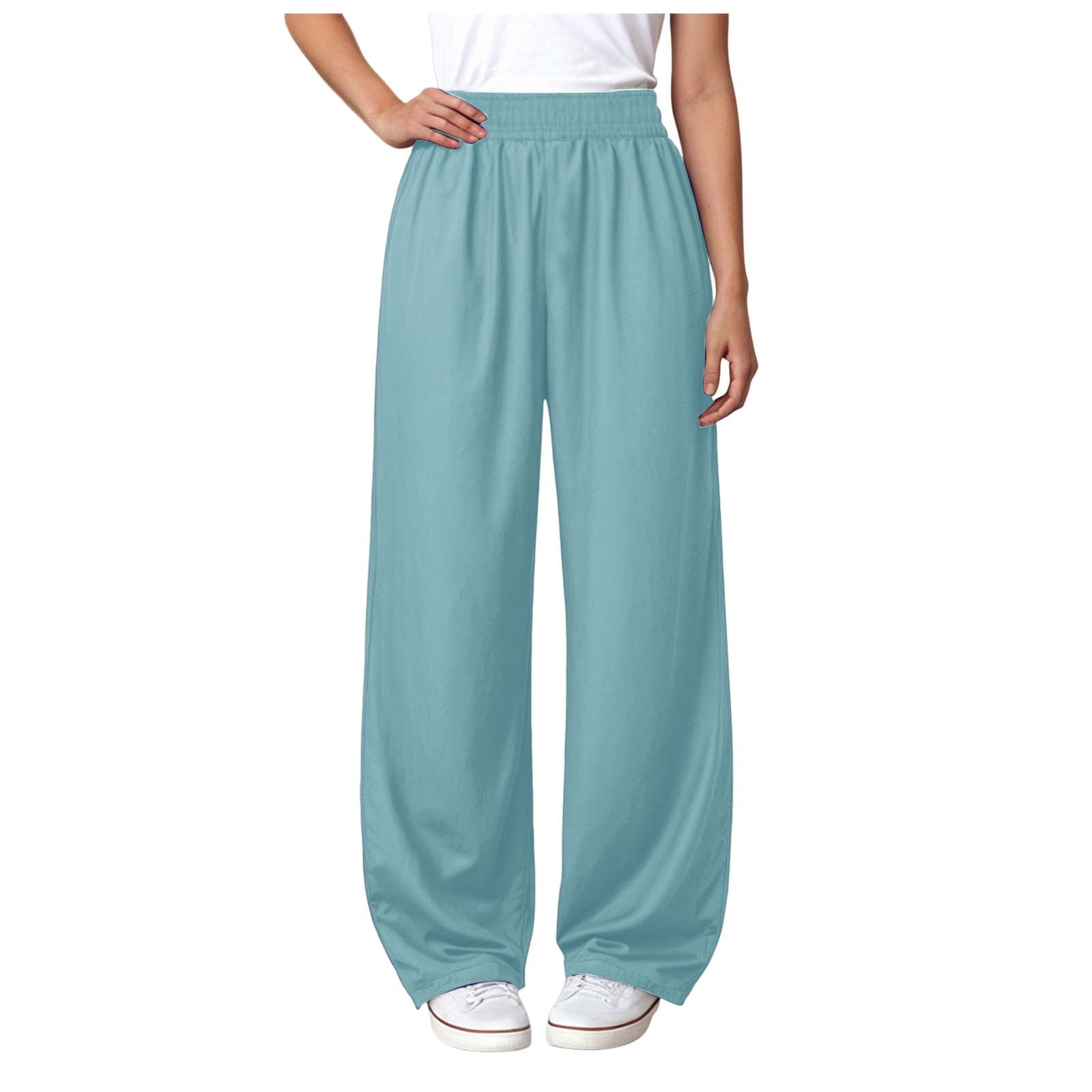 Karoyedx Girls School Uniform Girls Flare Pants with Side Pockets ...