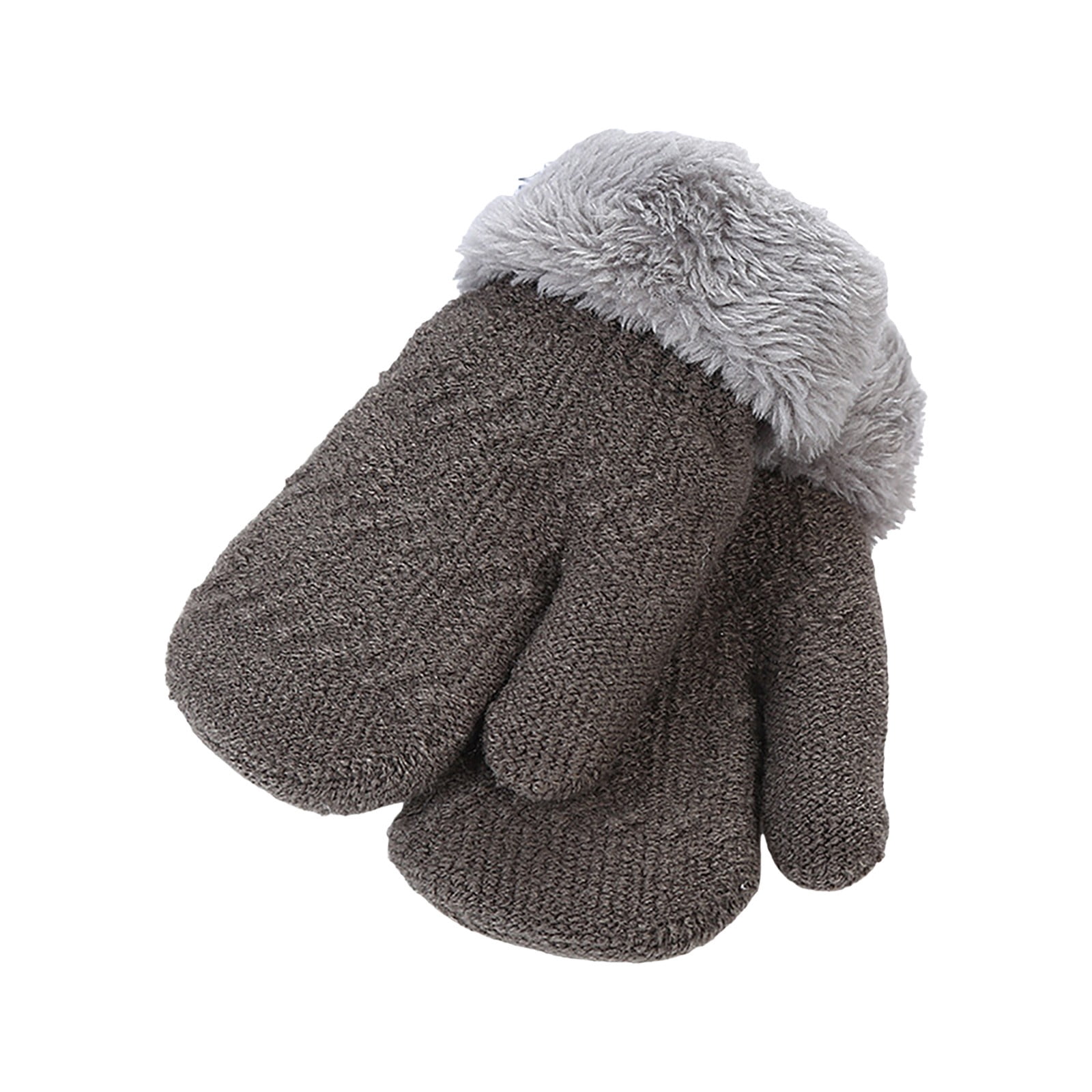 Karoyedx Little Girls Winter Gloves Baby Girl Mittens Fleece Toddler ...