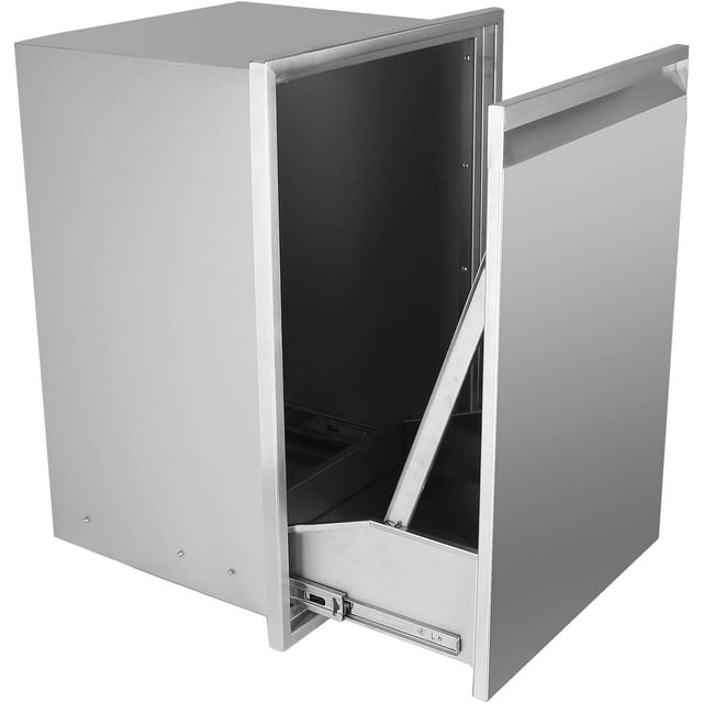 Karpevta Trash Pull-Out for Cabinet 13X26X19IN Outdoor Kitchen Drawers ...