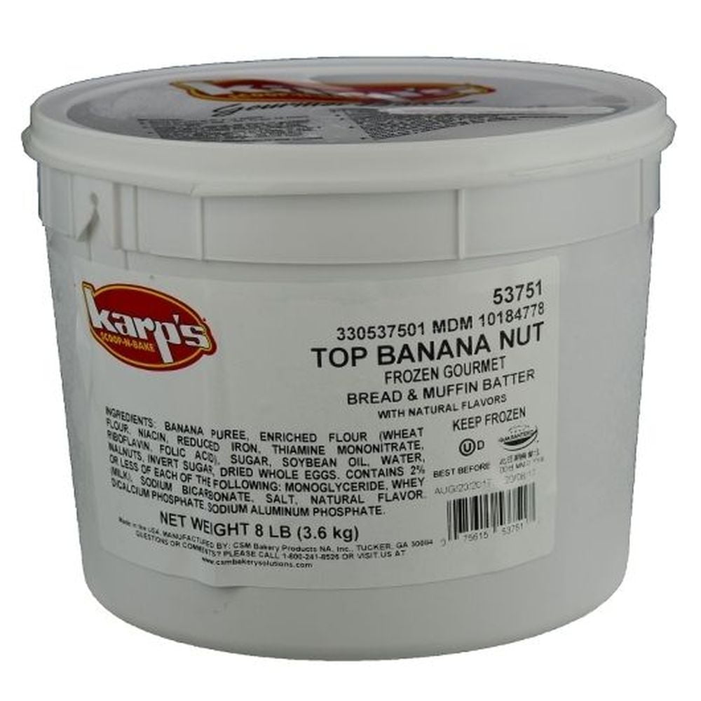 Karps Scoop N Bake Banana Nut Muffin Batter, 8 Pound per Pail -- 2 per ...