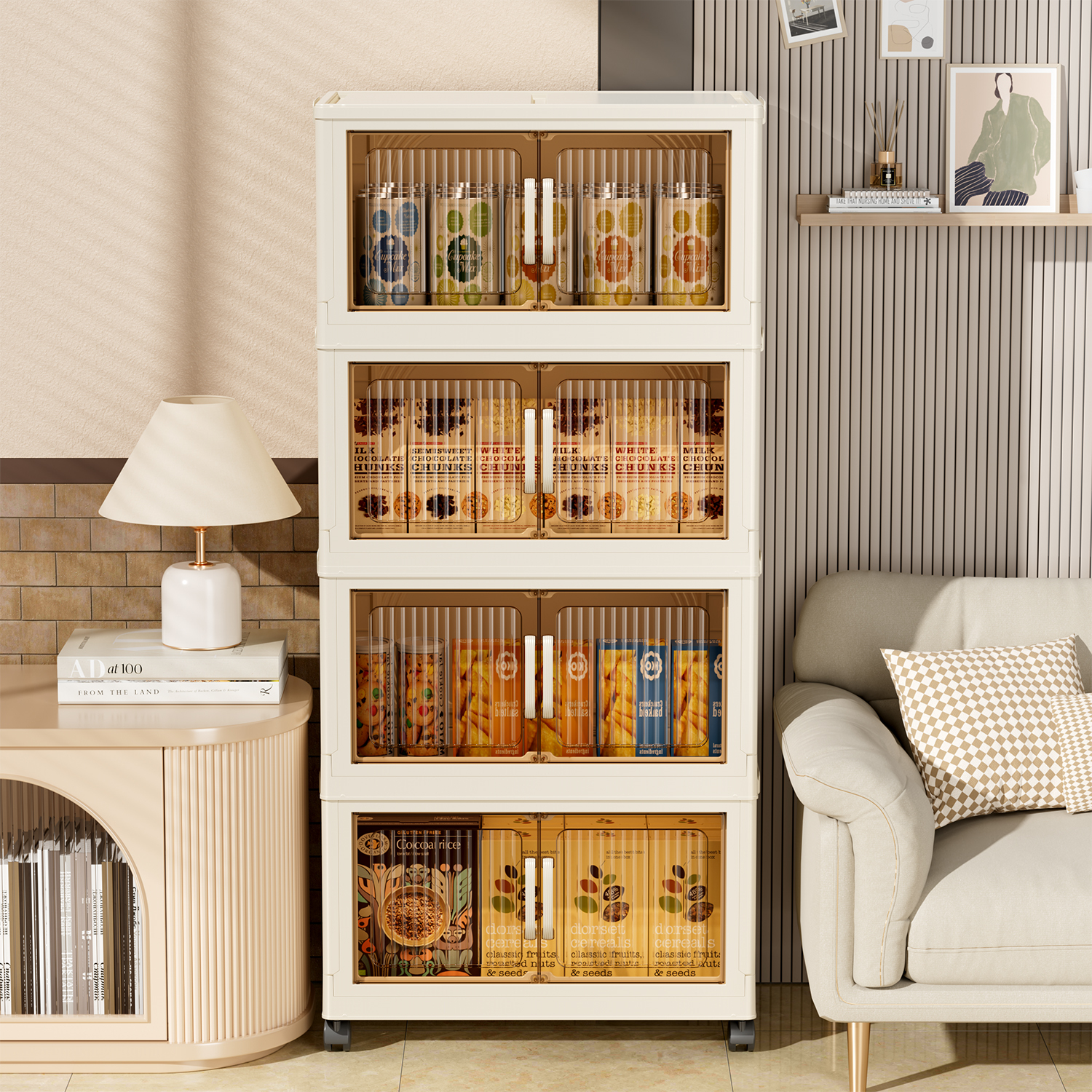 Niche Cubo Storage Set- 4 Full Cubes/8 Half Cubes with Foldable Storage ...