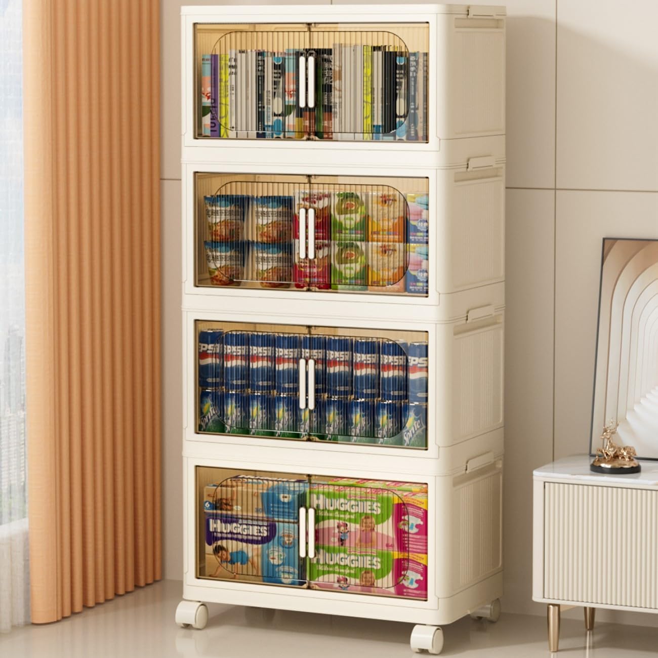 Mainstays Flexible Plastic Closet Storage Bin, Arctic White - Walmart.com