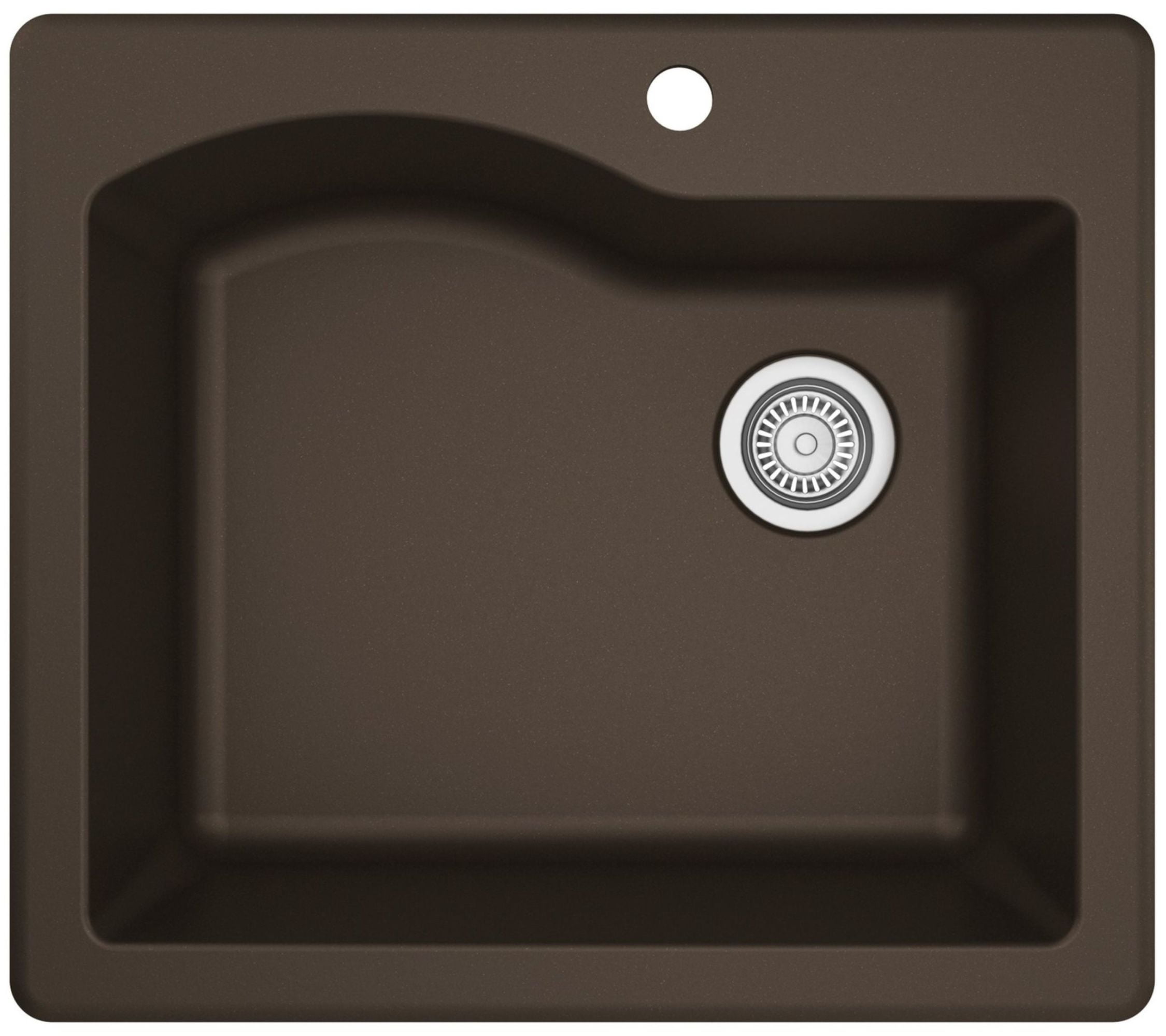 Karran Drop-in Quartz Single Bowl Kitchen Sink Brown - Walmart.com