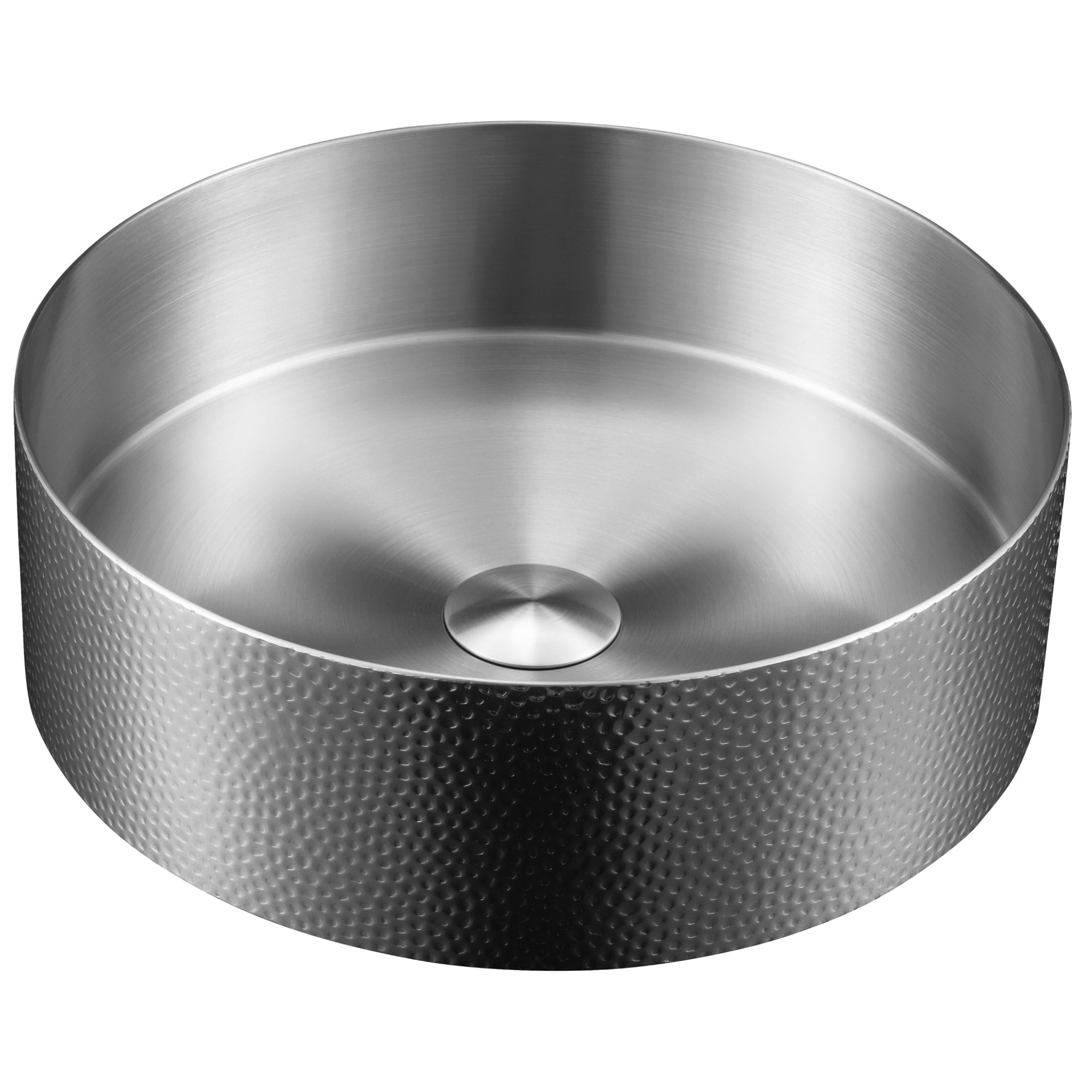 Karran Usa Ccv100 Cinox 15" Circular Stainless Steel Vessel Bathroom ...