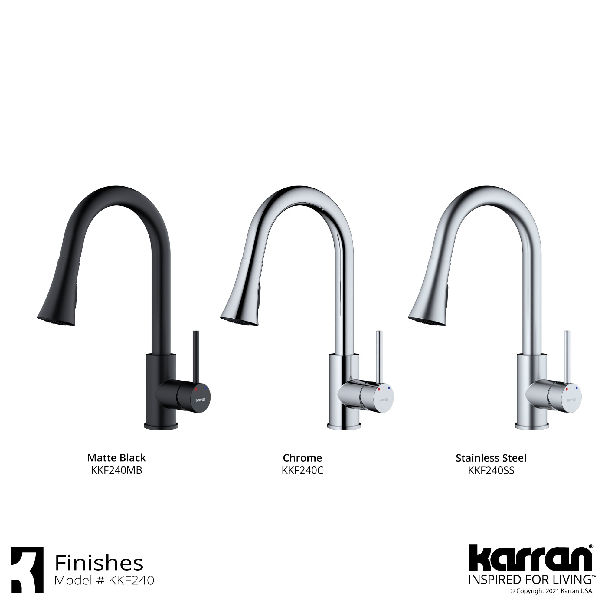 Karran Usa KKF240MB Weybridge 1.8 GPM Single Hole Kitchen Faucet ...