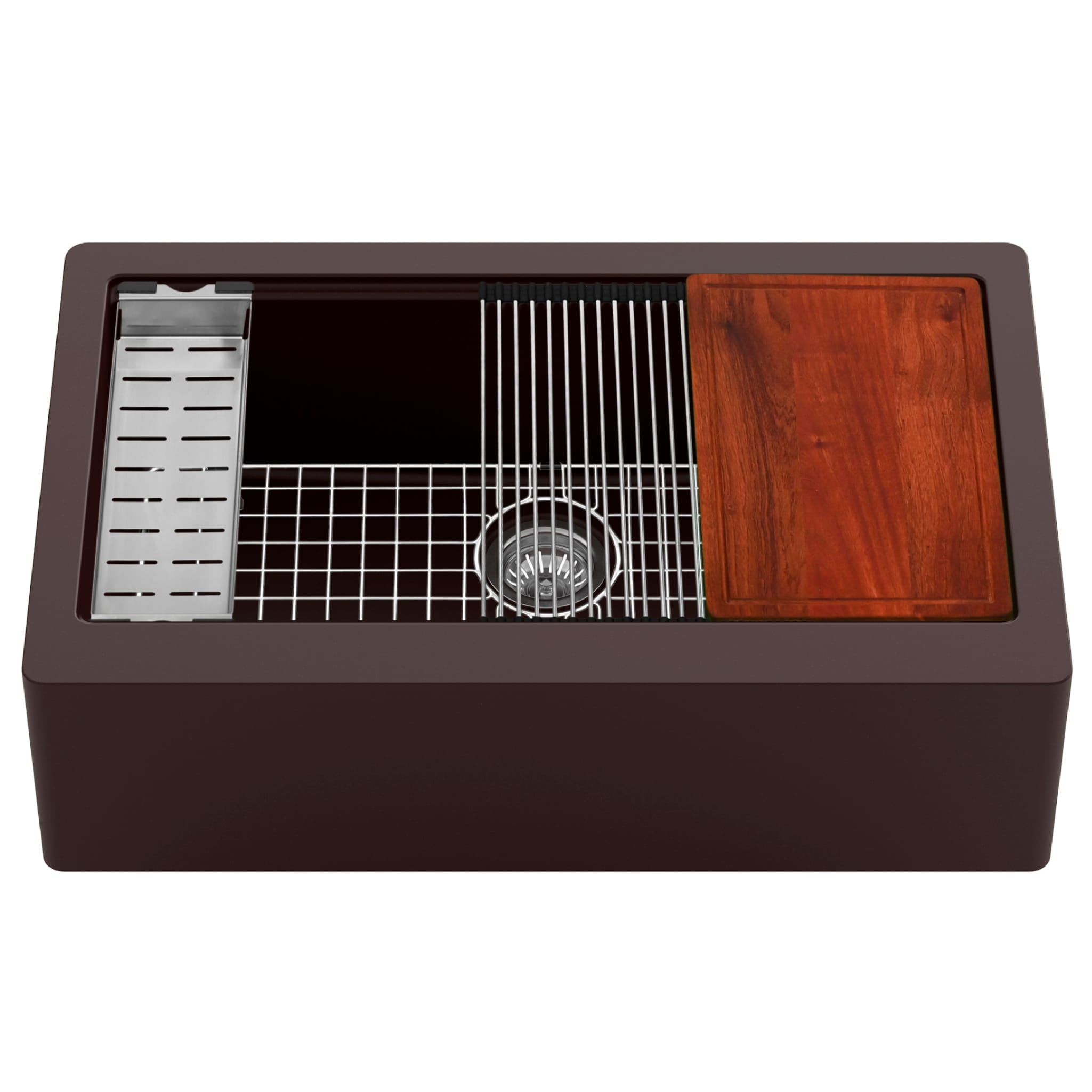 Karran Usa Qaws-740 Quartz Qaws Series 34" Farmhouse Single Basin ...