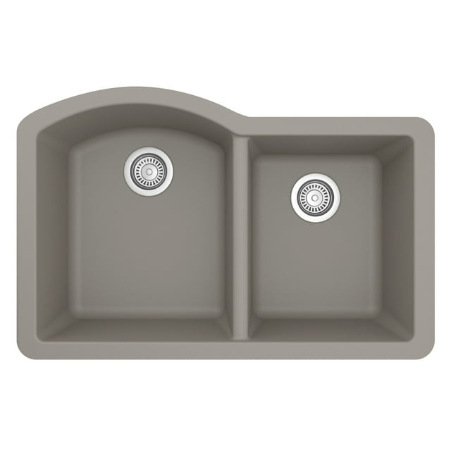 Karran Usa Qu-610 Quartz Qu 32" Undermount Double Basin Quartz ...