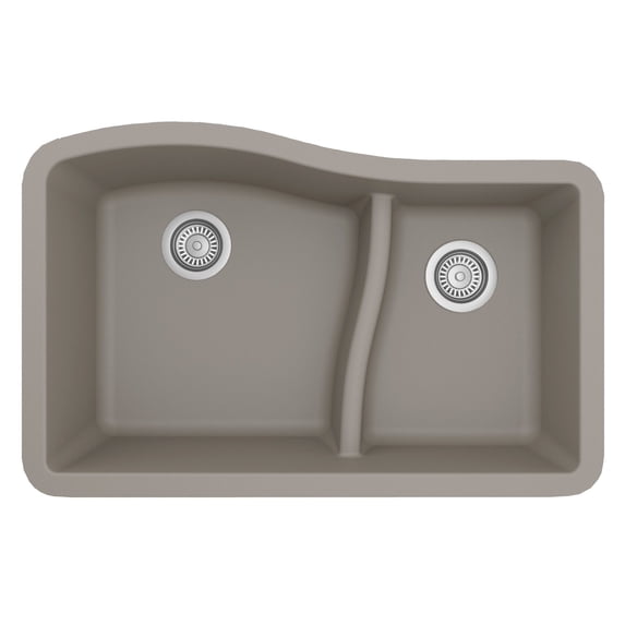 Karran Usa Qu-630 Quartz Qu 32" Undermount Double Basin Quartz ...