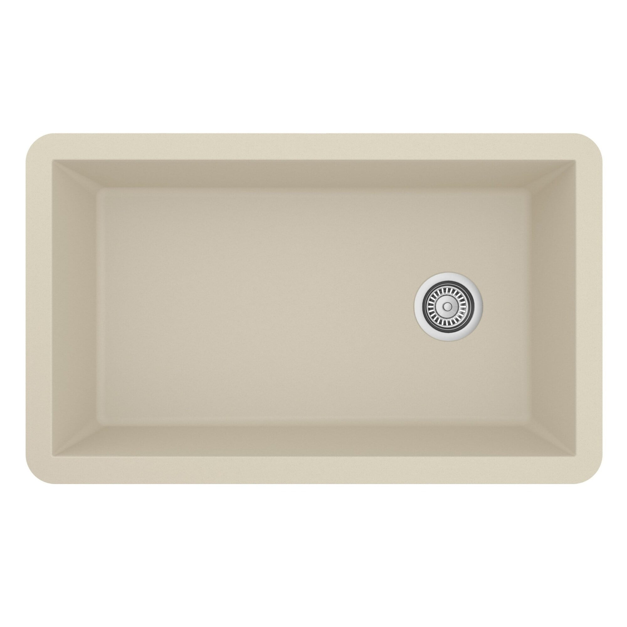 Karran Usa Qu-670 Undermount Quartz/Granite 32" Single Bowl Kitchen Sink - Beige - Walmart.com