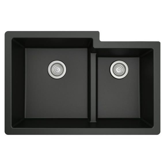 Karran Usa Qu-811 Quartz Qu 32" Undermount Double Basin Quartz ...