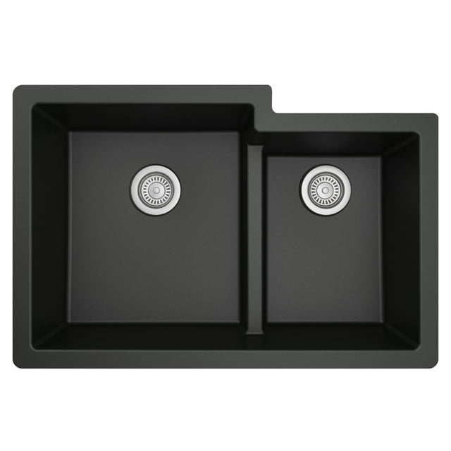 Karran Usa Qu-811 Quartz Qu 32" Undermount Double Basin Quartz ...