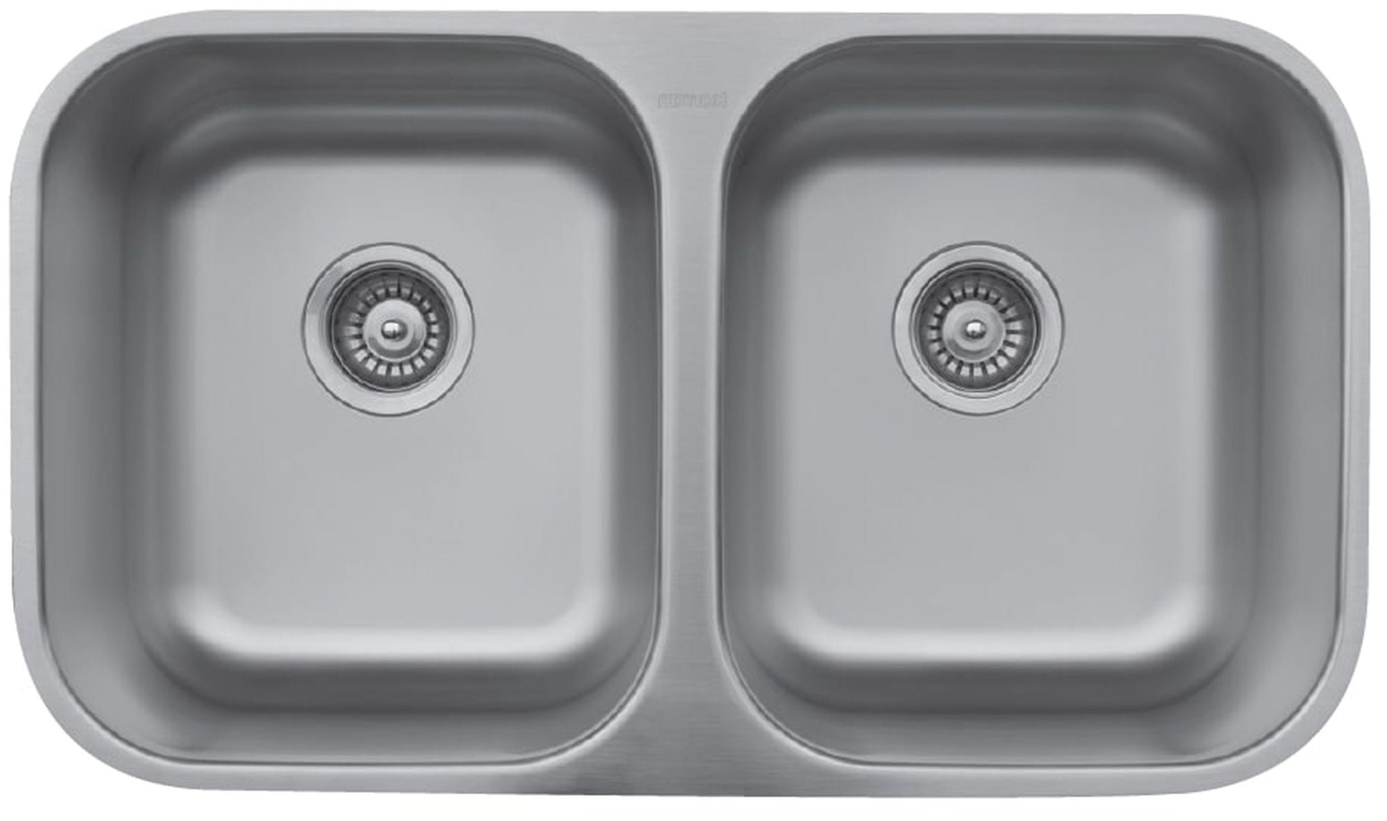 Karran U-5050 Silver Stainless Steel 36in Square Double Bowl Sink ...