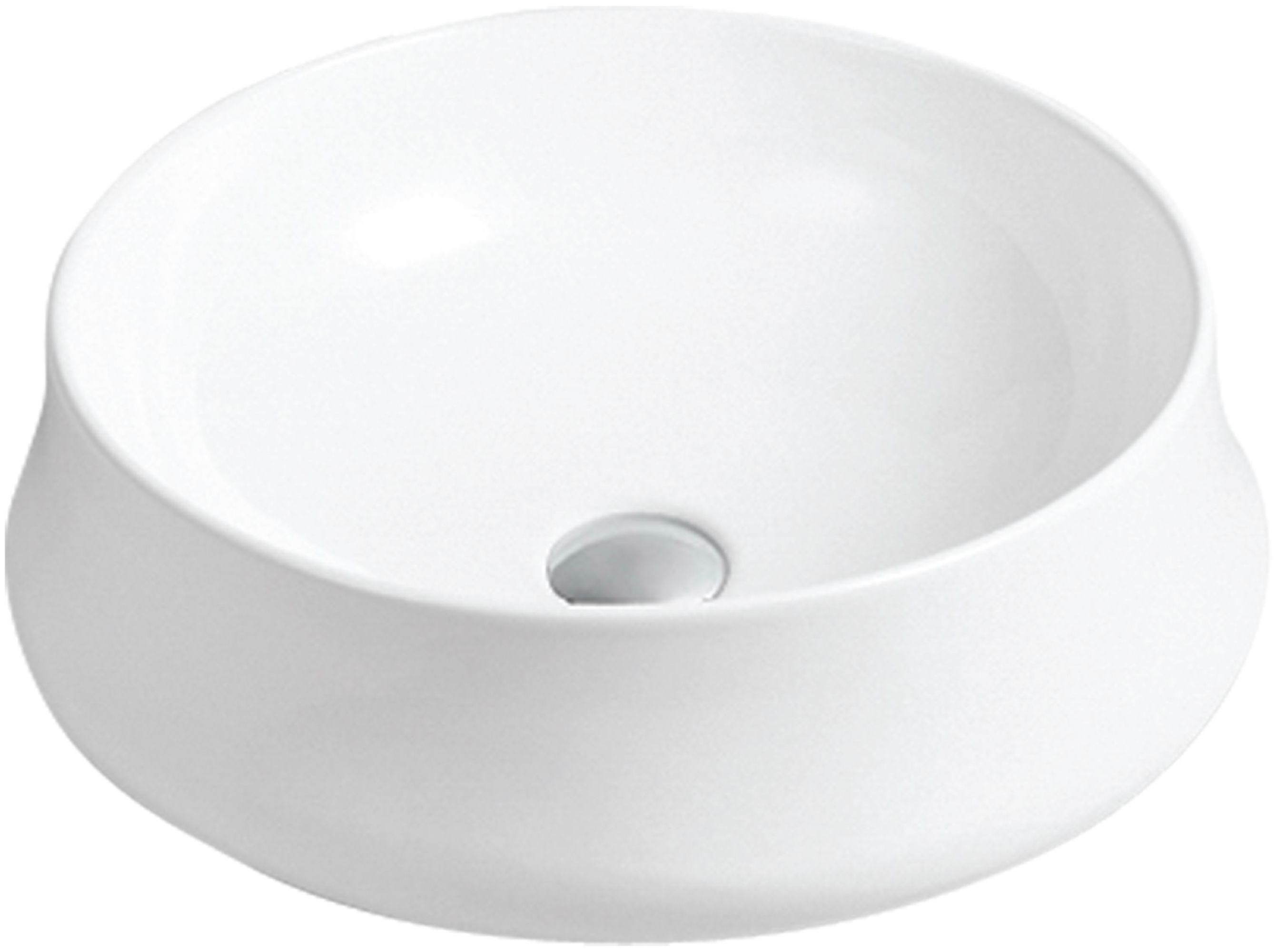 Karran Usa VC-428-WH Valera 18-1/4" Circular Vitreous China Vessel ...