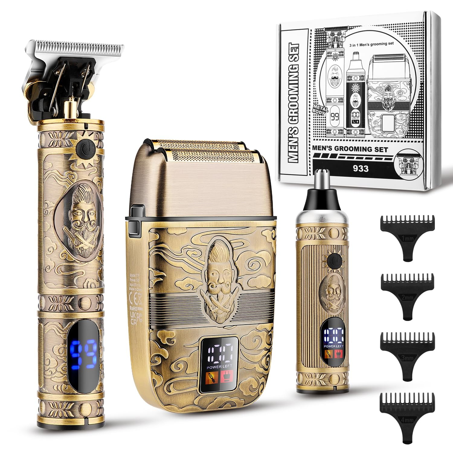 Karrte Professional Hair Trimmer/Beard Face Shaver/Nose Trimmer Kit for ...