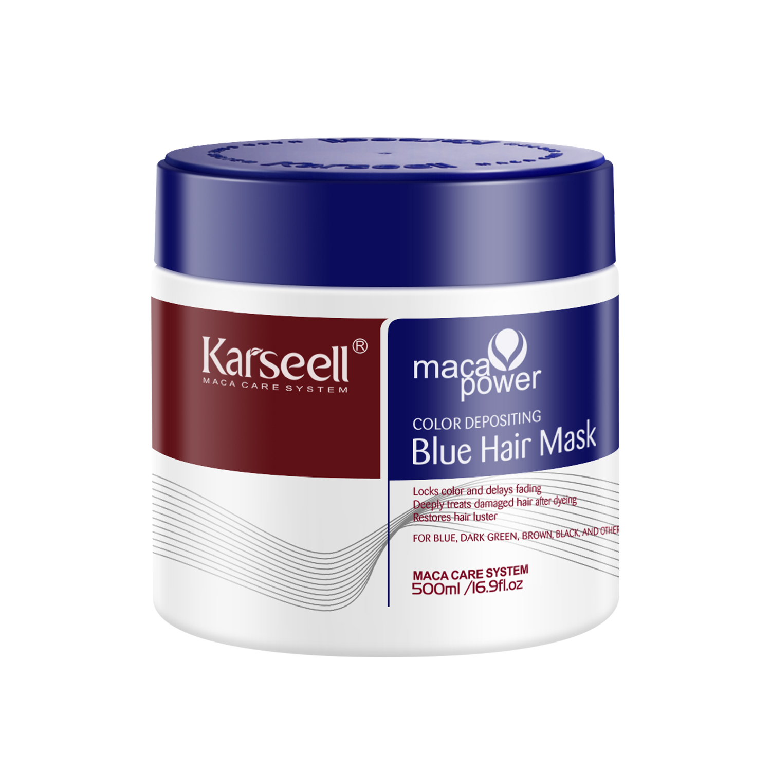 Karseell Blue Hair Color Depositing Mask Deep Conditioner Treatment Karseell Blue Hair Color Depositing Mask Deep Conditioner Treatment
