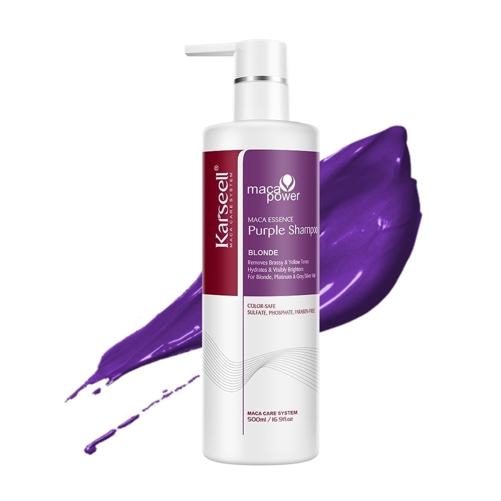 Karseell Purple Shampoo, 16.90 oz, Neutralizes Brass & Yellow Tones for ...