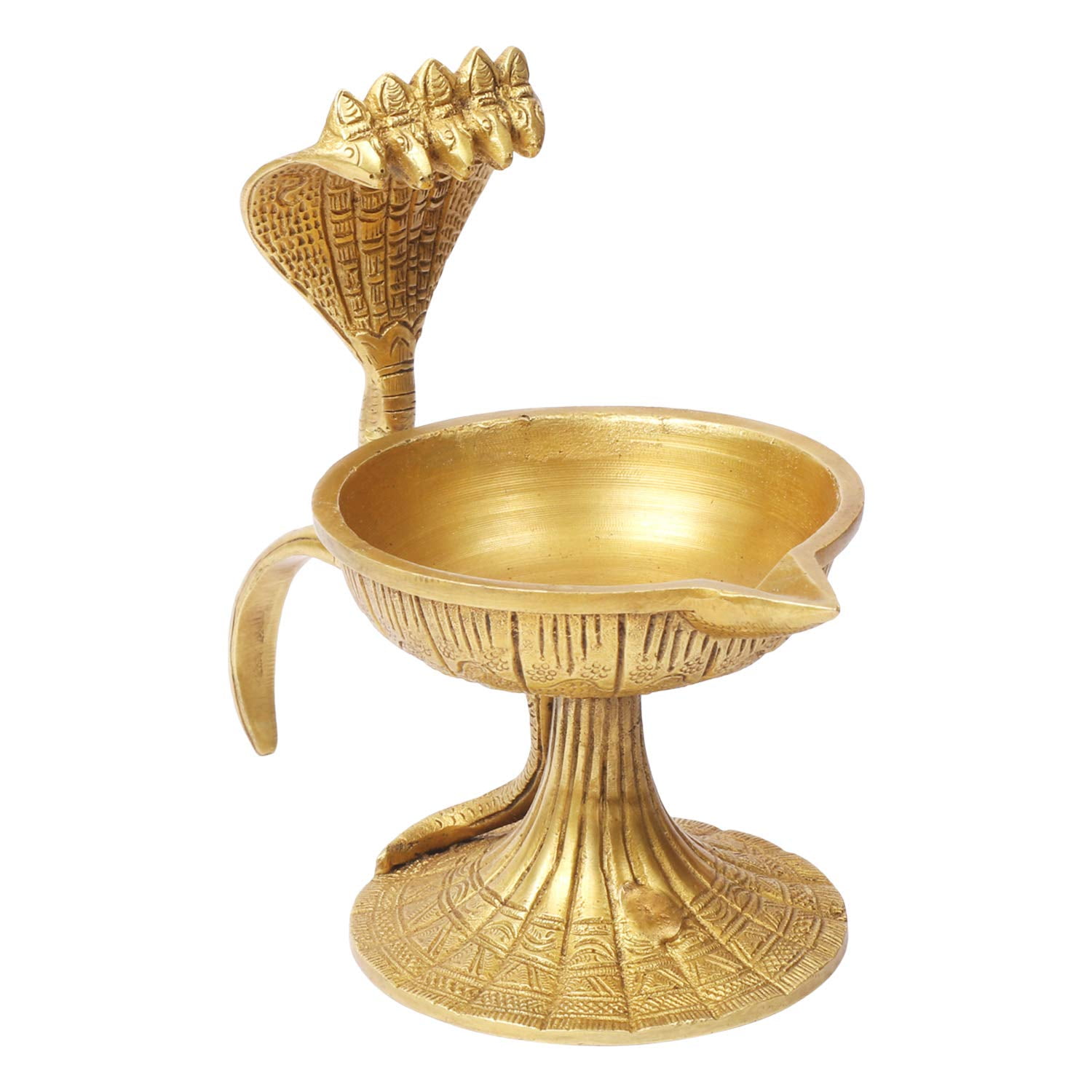 Kartique Brass Sheshnaag Pooja Dhoop Diya Stand Incense Burner and ...