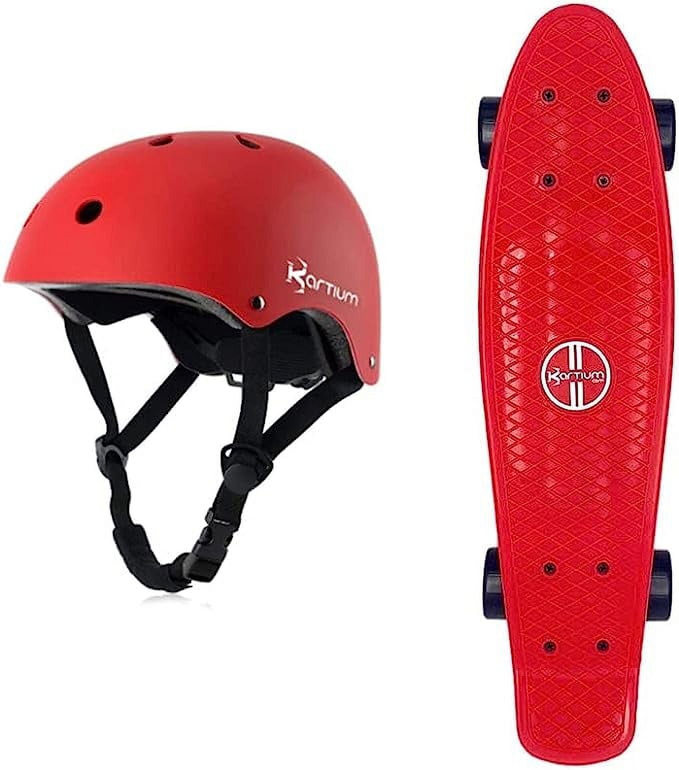 Kartium Skateboards Complete 22 Inch, Plastic Mini Cruiser Retro ...