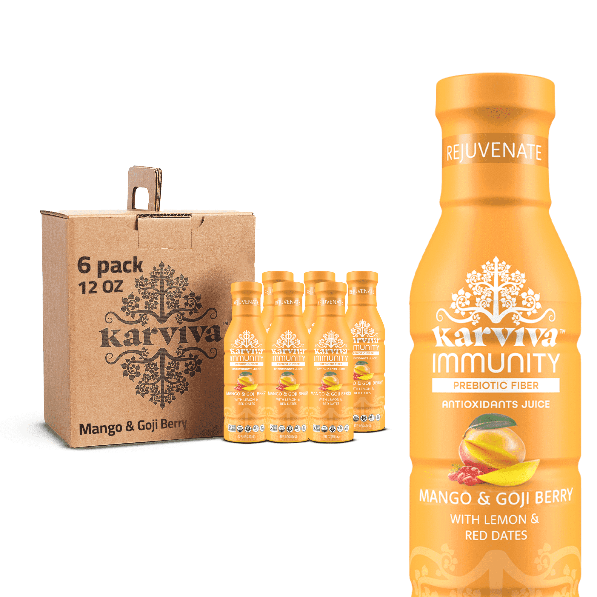 Karviva Mango and Goji Berry Organic Juice, 12 Fl oz, 6 Pack - Walmart.com