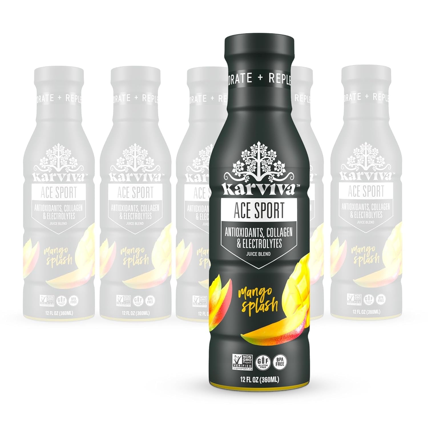 Karviva Organic Plant Based Collagen Booster Drink, Mango Splash, 12 Fl ...