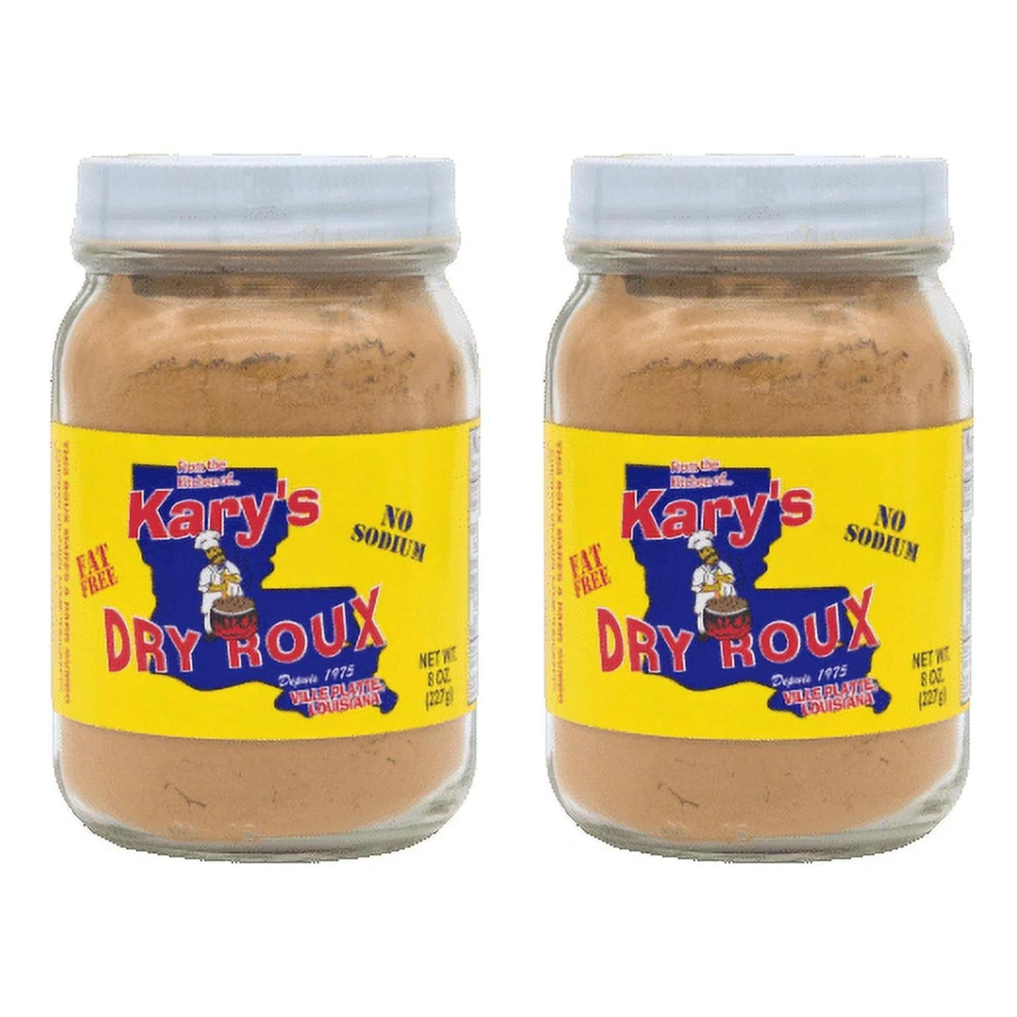 Kary's - No Fat- AKF18 Dry Roux 8oz (Pack of 2) - Healthy and Flavorful ...
