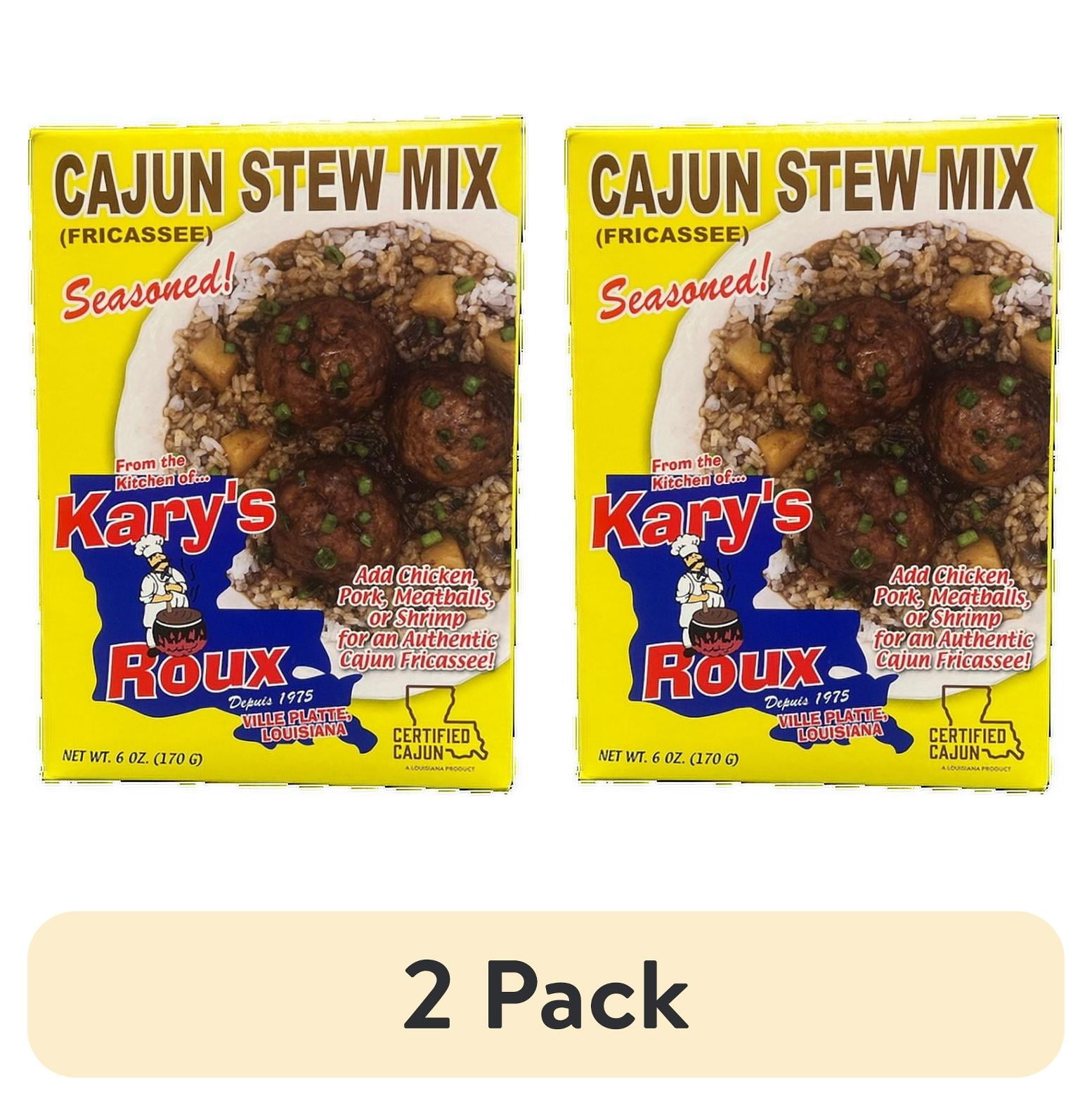 (2 pack) Kary's Roux Cajun Stew (Fricassee) Dinner Mix, 6 oz - Walmart.com