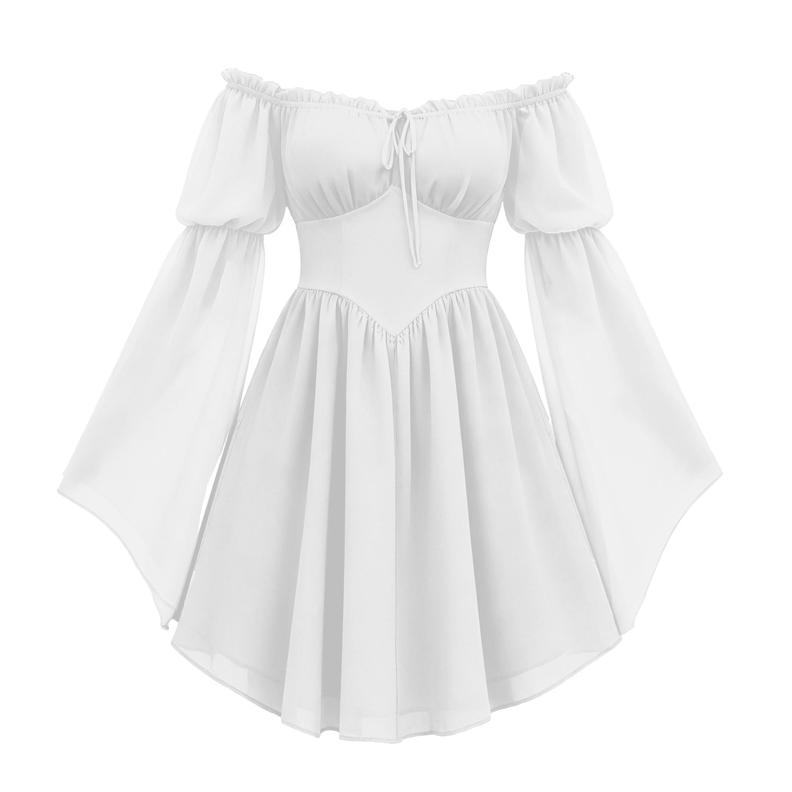 Karymi Renaissance Gothic Fairy Mini Dresses for Women, Off‑Shoulder ...