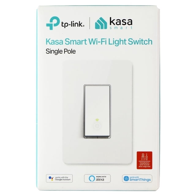 Kasa Smart Light Switch HS200 Single Pole (Needs Neutral Wire) - White ...