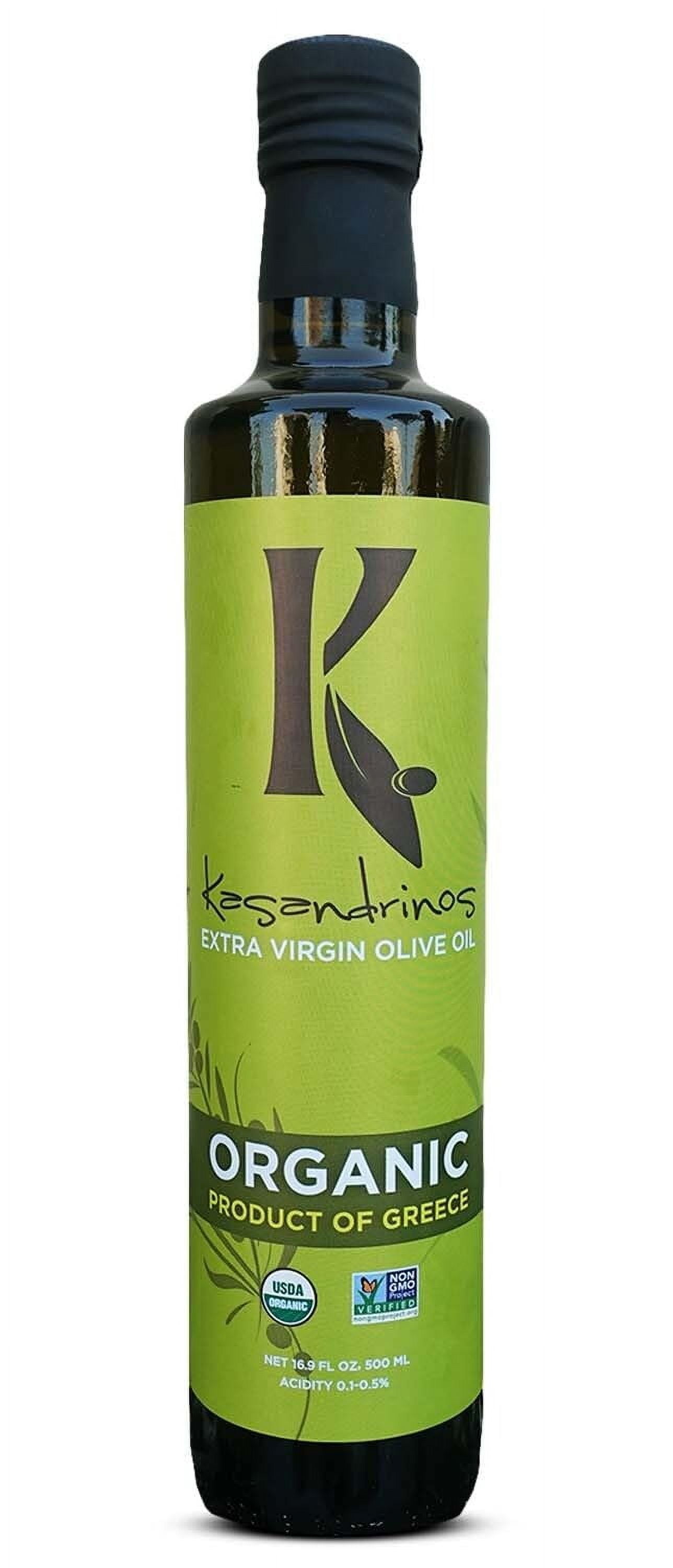 Kasandrinos Organic Olive Oil JKF25 Extra Virgin, Polyphenol Rich Greek ...