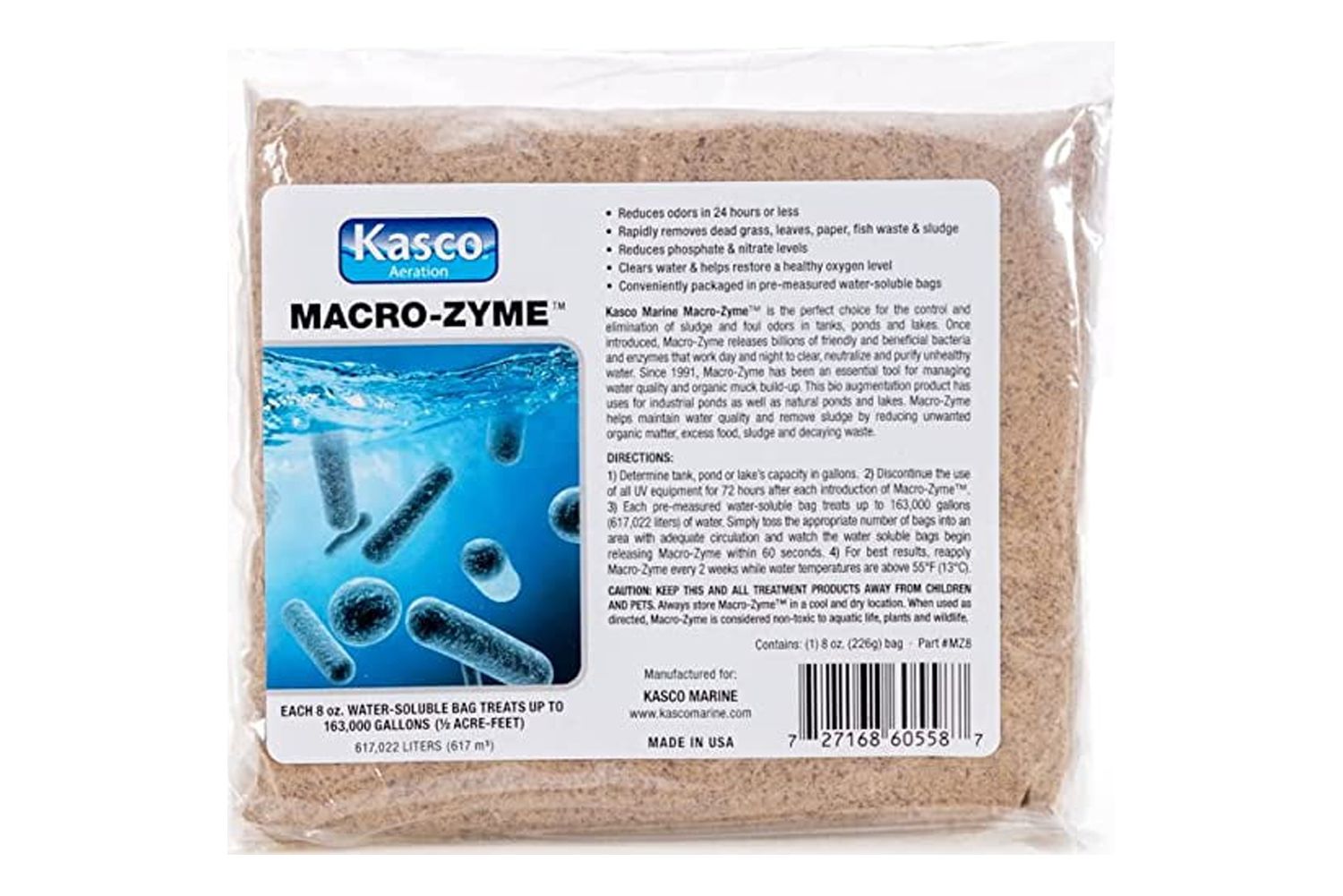 Kasco Pond Probiotic Macro Zyme Pond Muck Powder Water Soluble Bag ...
