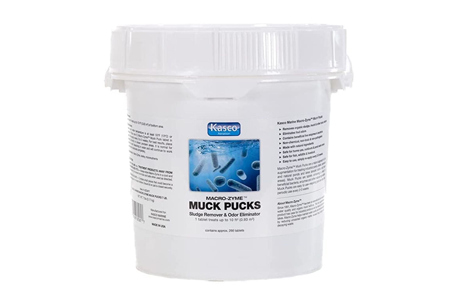 Kasco Pond Probiotic Macro-Zyme Muck Pucks | Pond Cleaner, Treats 10 sq ...