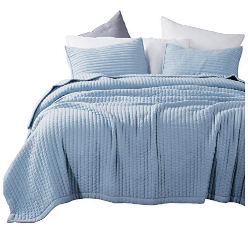 Kasentex Quilt Set Soft Bedspread - Light Weight, Stone Washed, Down ...