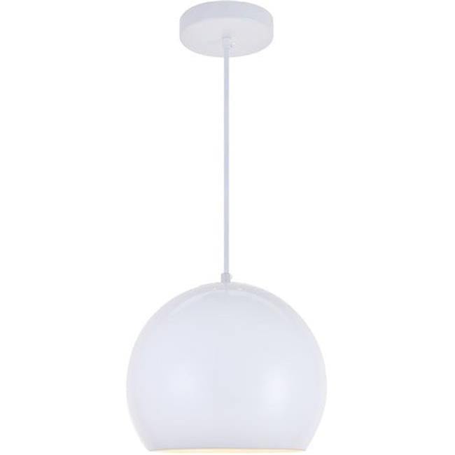 Elegant Lighting Ld2404 Kasey 10" Wide Pendant - White - Walmart.com