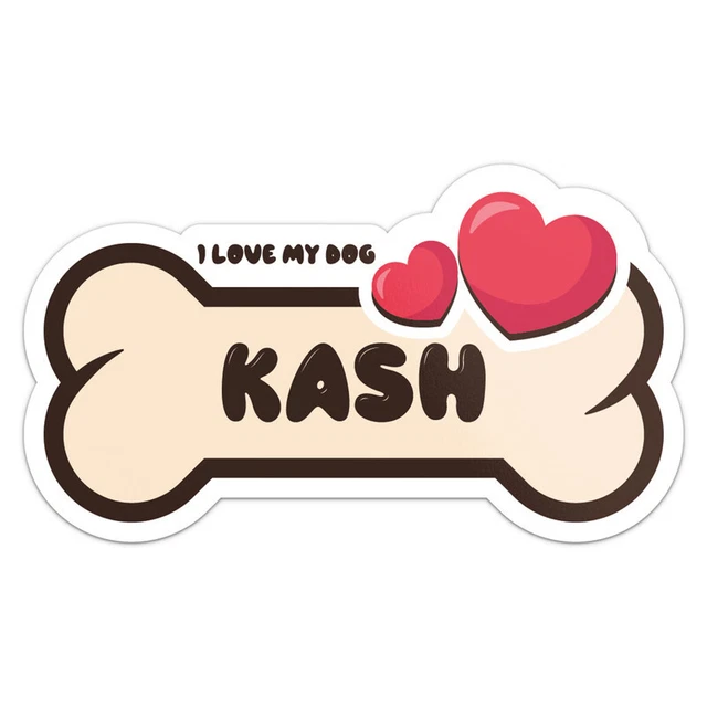Kash Dog Sticker Phone Decal Water Bottle Stickers Car Decals, Laptop ...