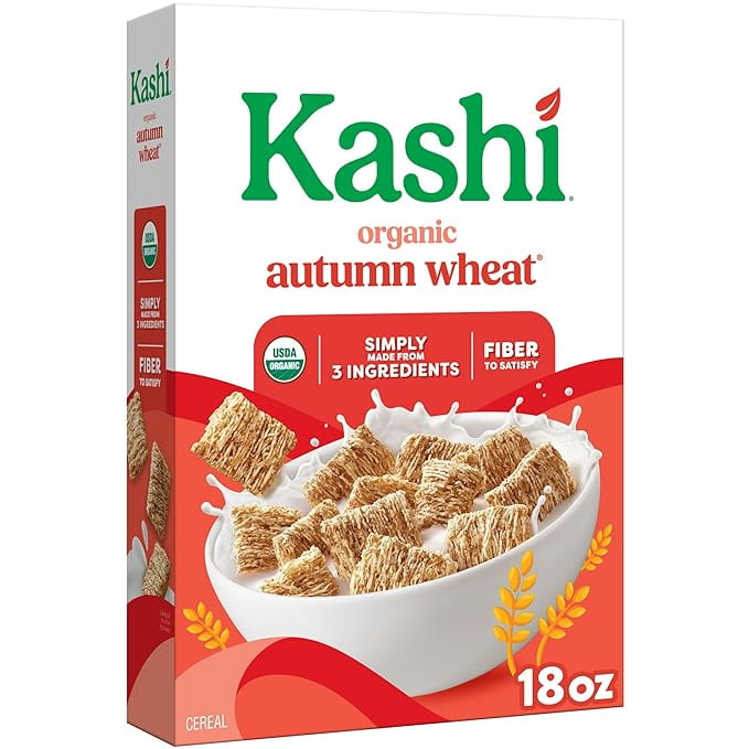 Kashi Breakfast Cereal, Organic, Whole Grain, Autumn Wheat, 18oz Box (1 ...