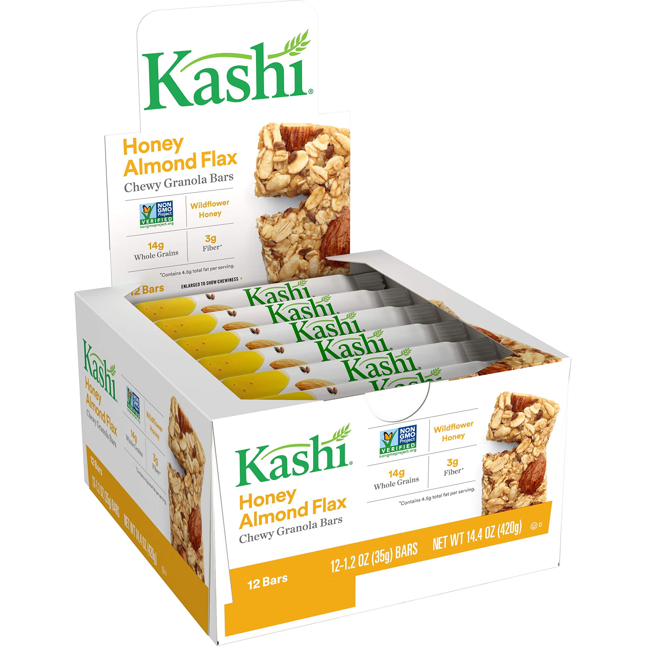 Kashi, Chewy Granola Bars, MMF7 Honey Almond Flax, Non-GMO Project ...