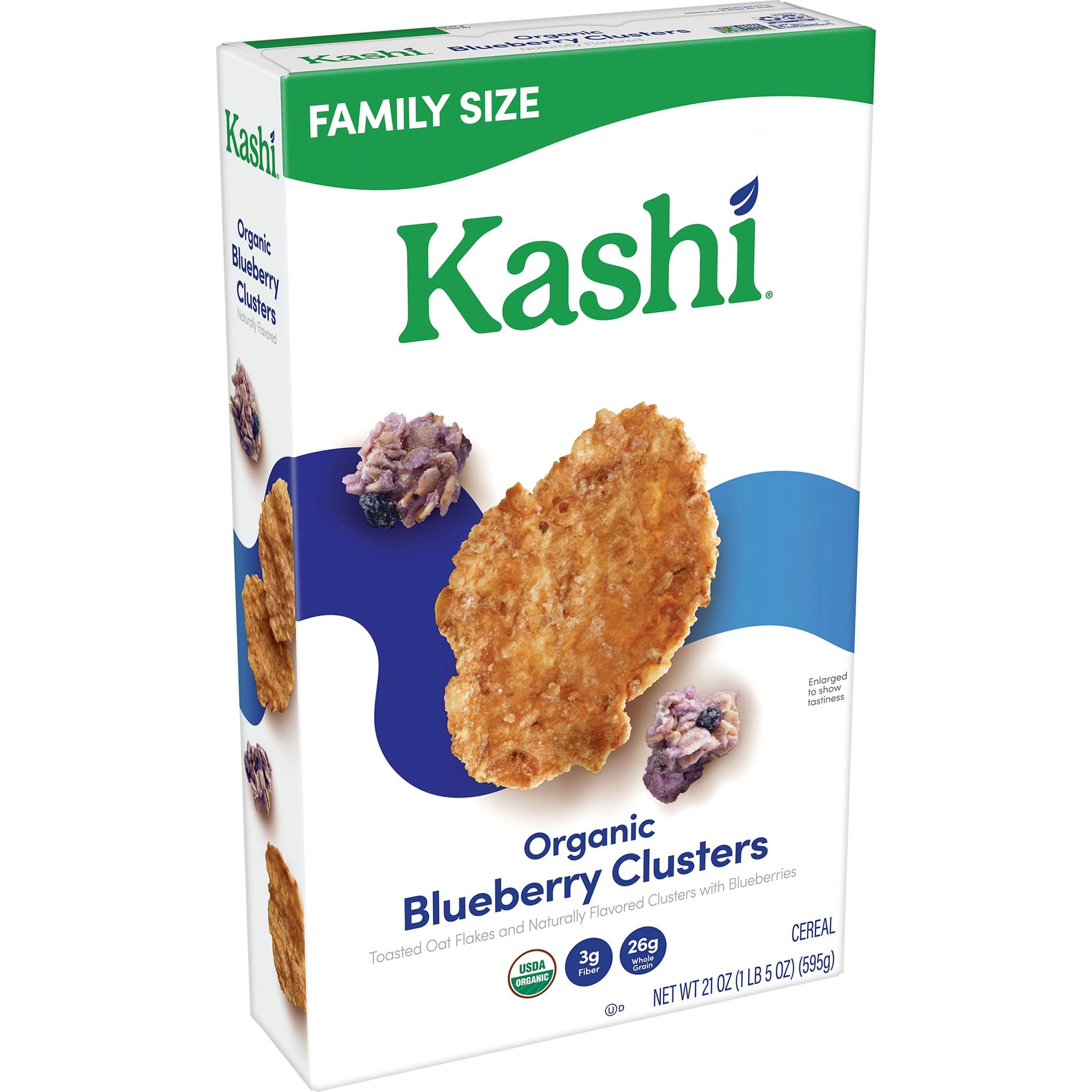Kashi Vegan Breakfast Cereal, Fruity Granola Flakes, Fiber, Blueberry ...