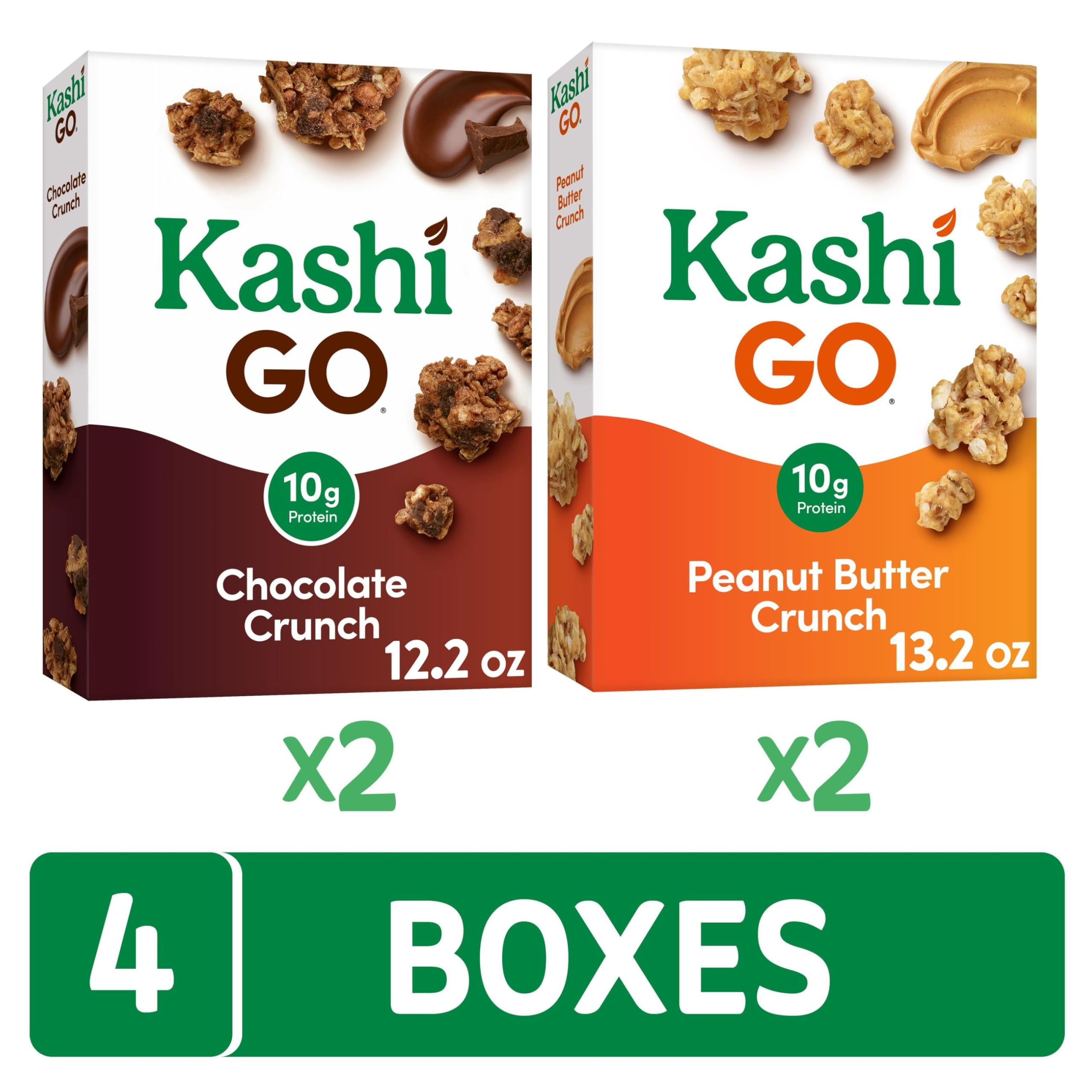 Kashi GO Breakfast AJH3 Cereal, Fiber Cereal, Family Breakfast, Variety ...