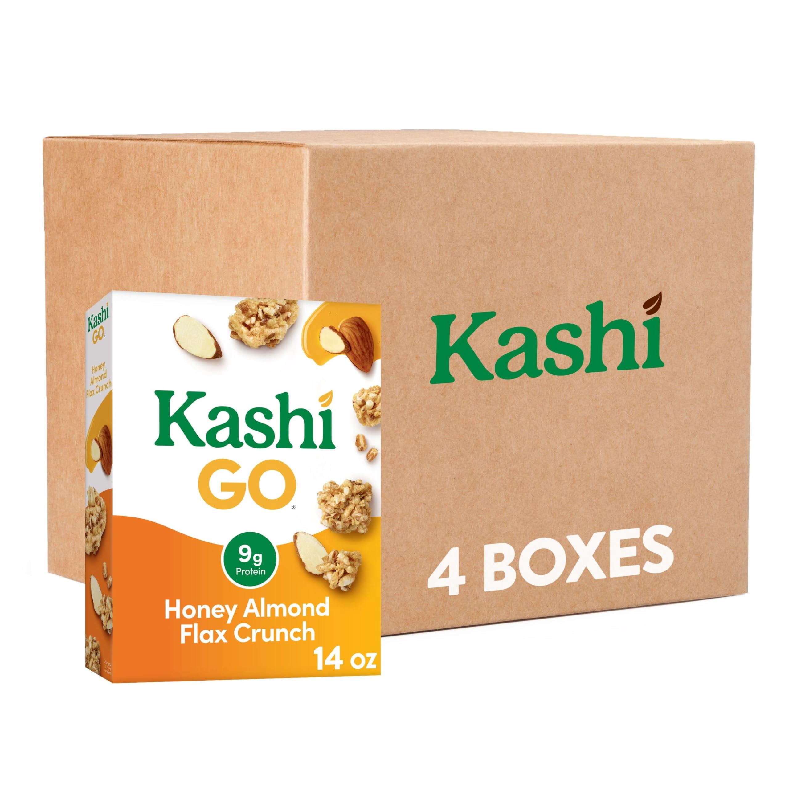 Kashi GO Breakfast Cereal, Family Breakfast, Fiber Cereal, Honey Almond ...