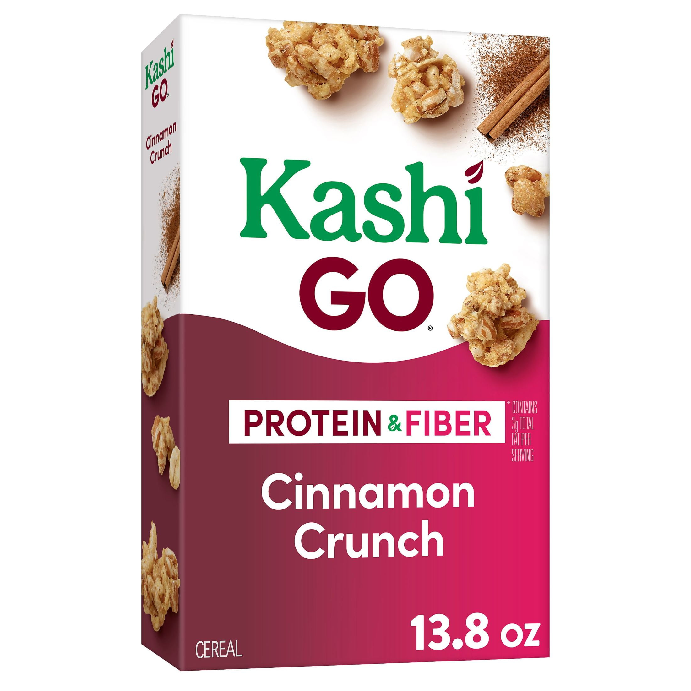 Kashi GO Healthy Food Cinnamon Crunch Breakfast Cereal, 13.8 oz Box ...