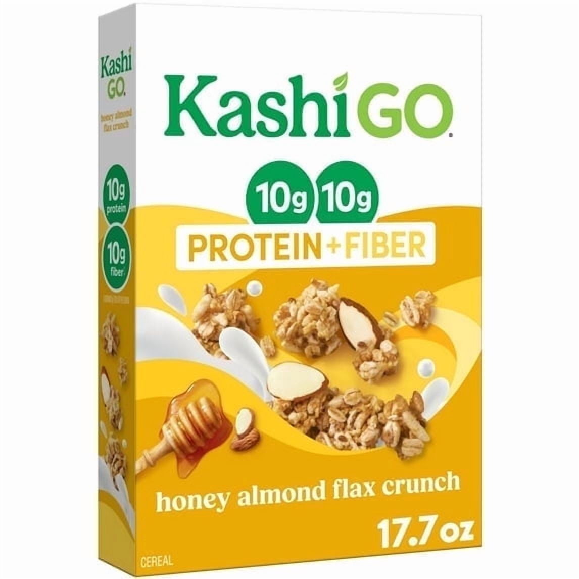Kashi GO Protein Cereal, 10g Protein, 10g Fiber, Honey Almond Flax ...