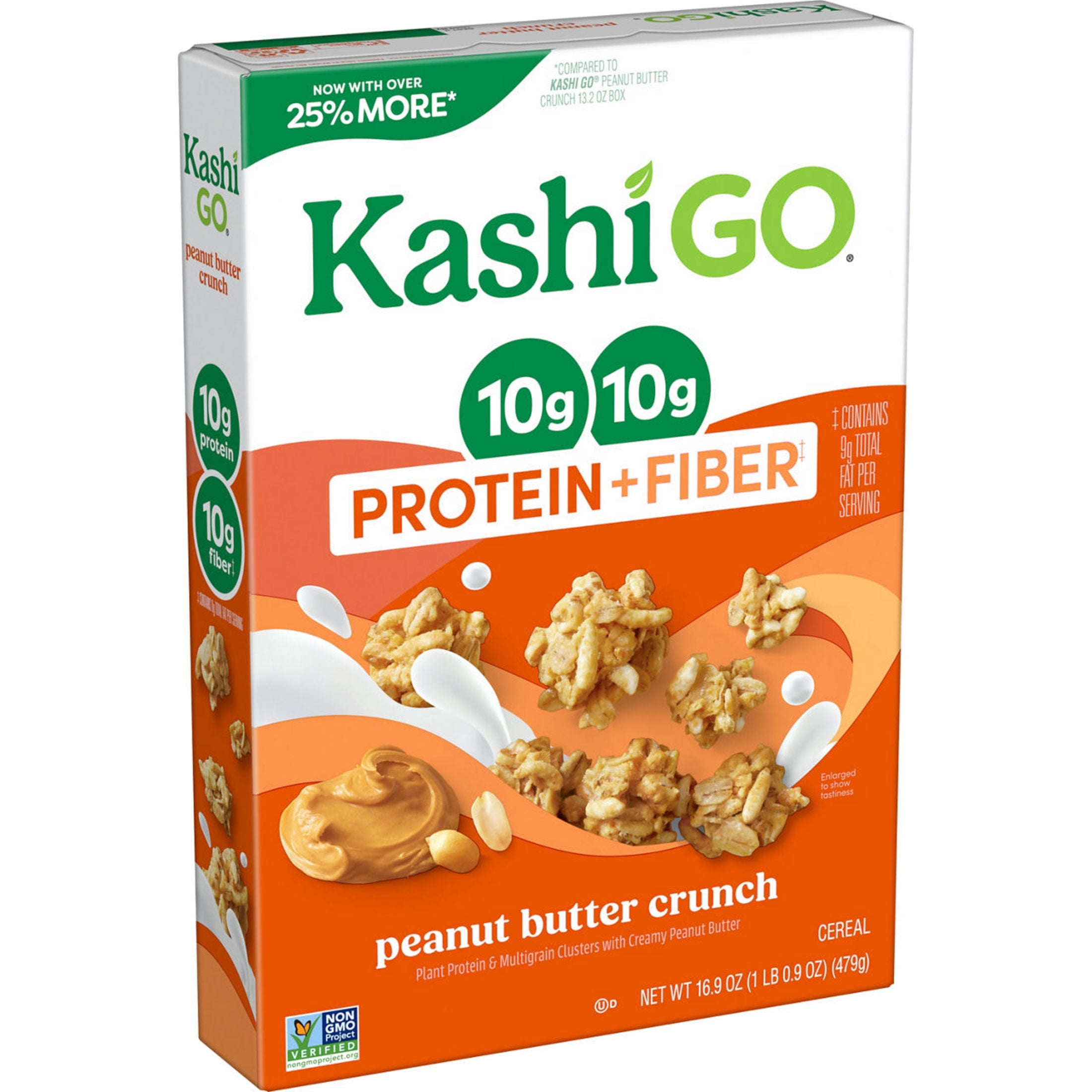 Kashi Go Cereal Peanut Butter 16.9oz - Walmart.com