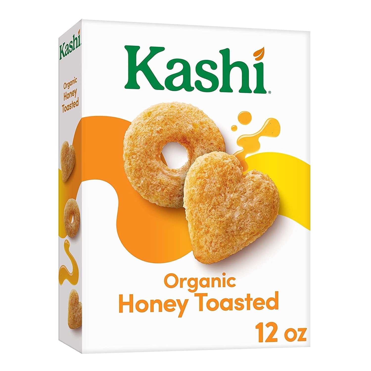 Kashi Heart to Heart Oat Cereal Organic Honey Toasted 12 oz Pack of 4 ...