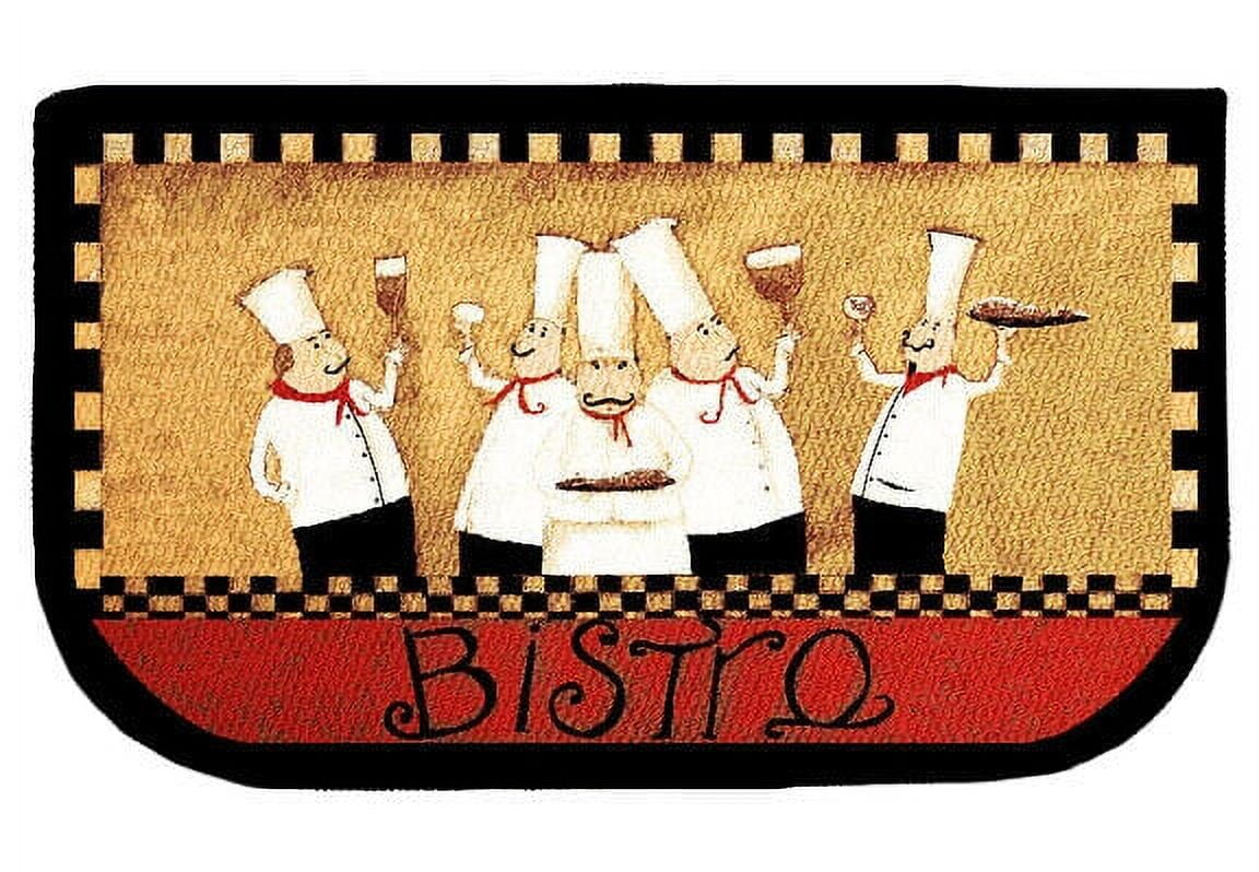 Kashi Home Kitchen Rug, Area Rug, Mat, Beautiful Print Non-Skid Latex ...