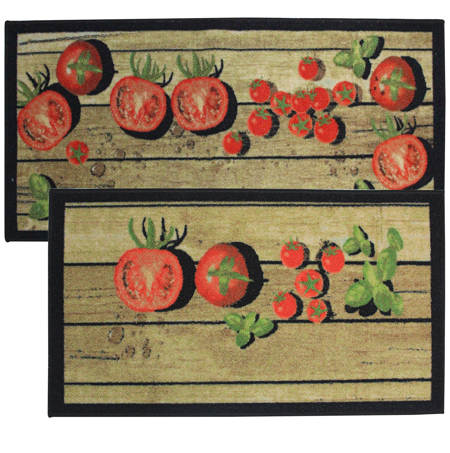 Kashi Home Kitchen Rug, Area Rug, Mat, Beautiful Print Non-Skid Latex ...
