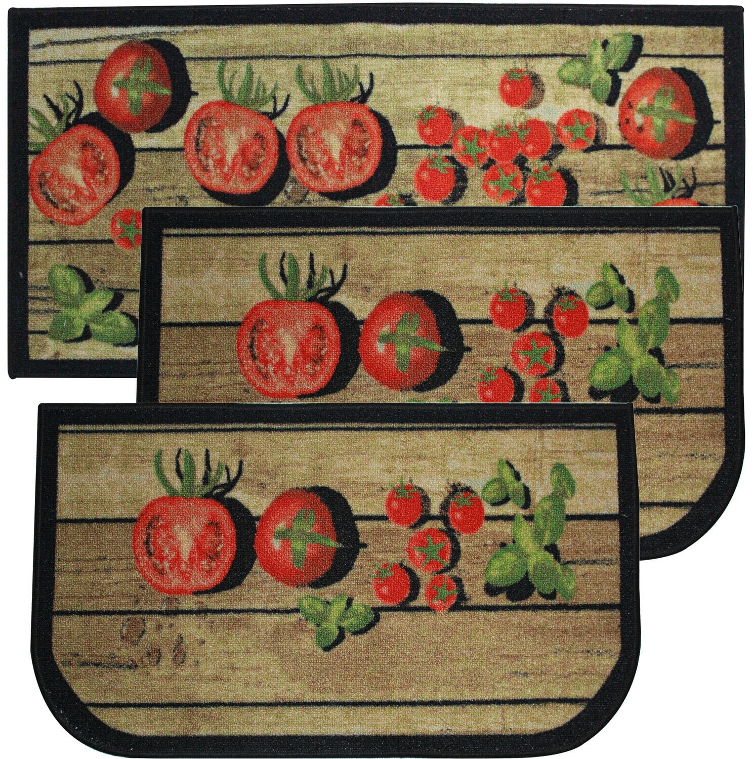 Kashi Home Kitchen Rug, Area Rug, Mat, Beautiful Print Non-Skid Latex ...