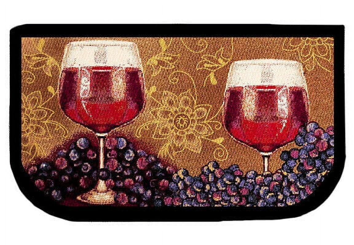 Kashi Home Kitchen Rug, Area Rug, Mat, Beautiful Print Non-Skid Latex ...
