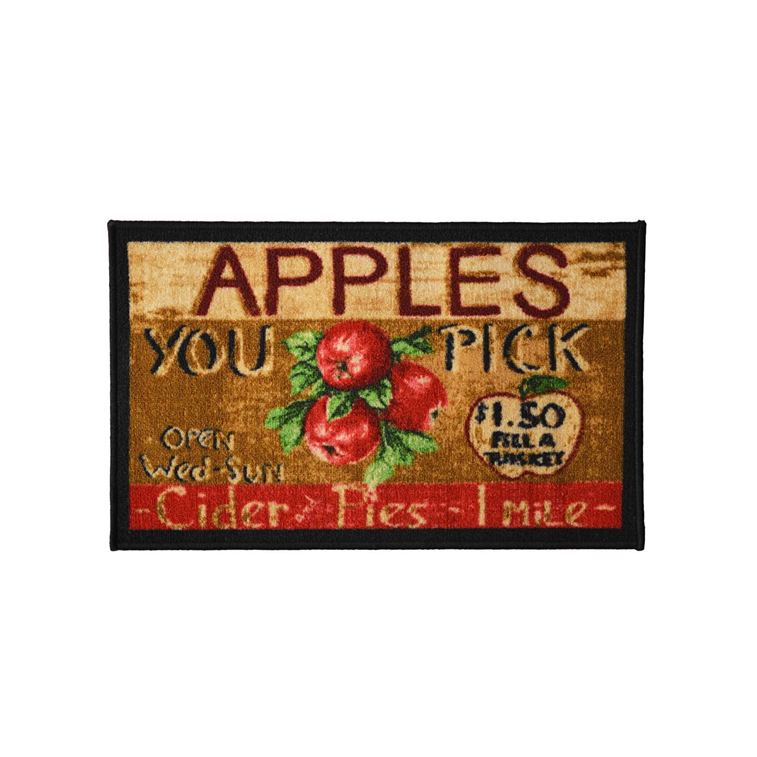 Kashi Home Kitchen Rug, Printed Area Rug, Durable Floor, Door Mat ...